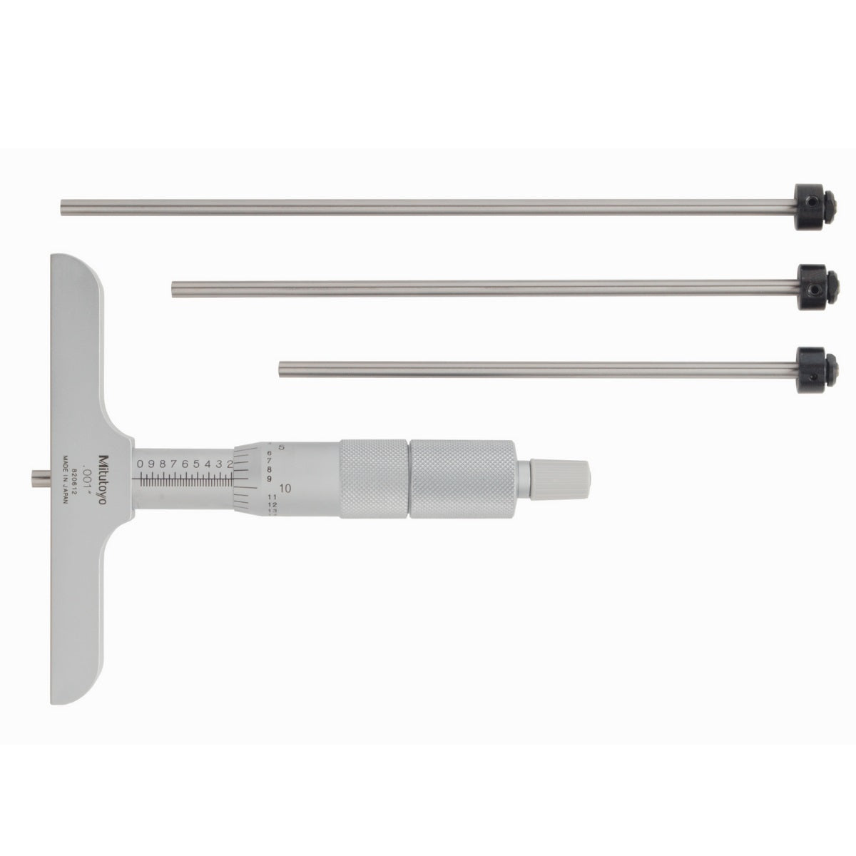 Mitutoyo 129-131 Depth Micrometer, Range 0-4" — Anaum Corporation